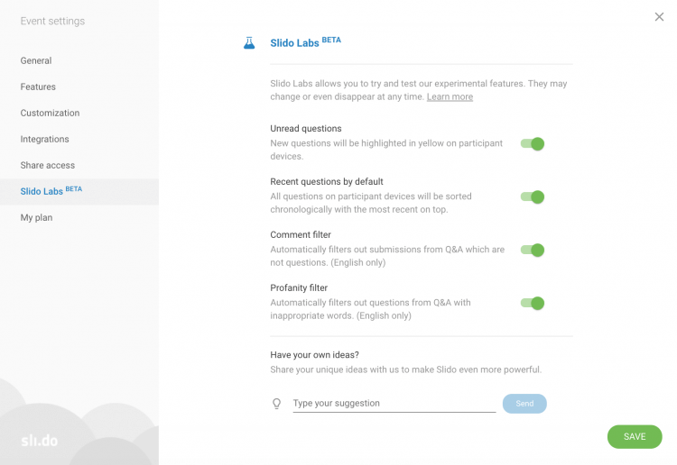 10+ Exciting Improvements in Slido: Close the Q&A, Slido Labs and More