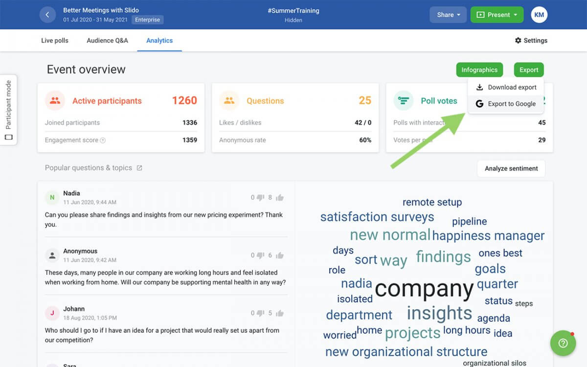 10+ Exciting Improvements in Slido: Close the Q&A, Slido Labs and More