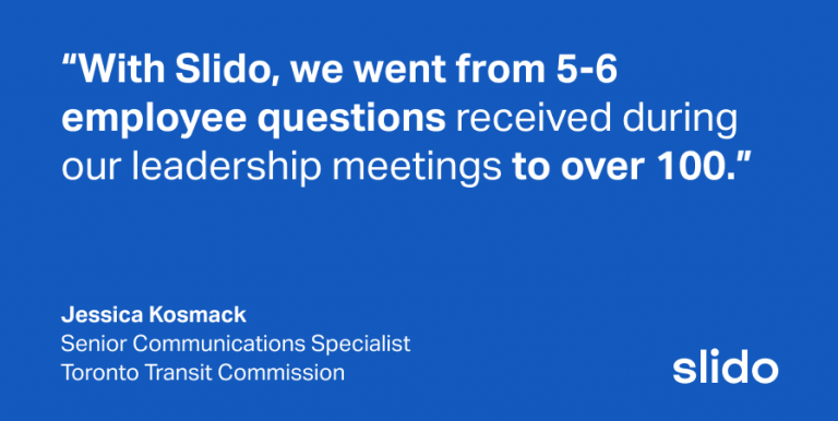 7 Reasons to Use Slido at Your Company Meetings - Slido Blog