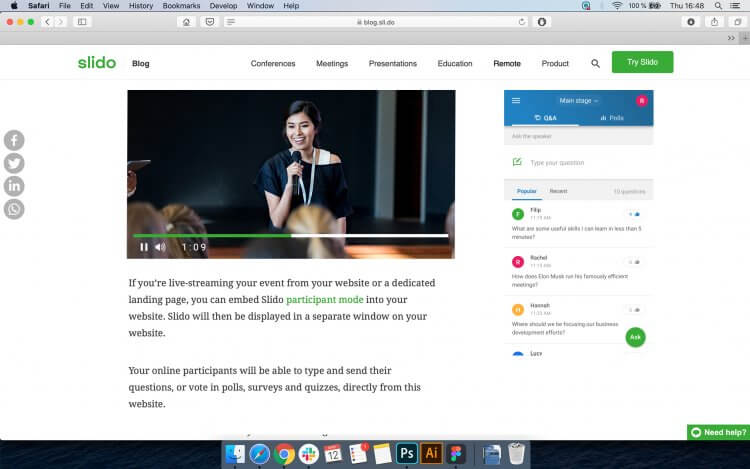 How to Use Slido For Virtual Events and Conferences - Slido Blog