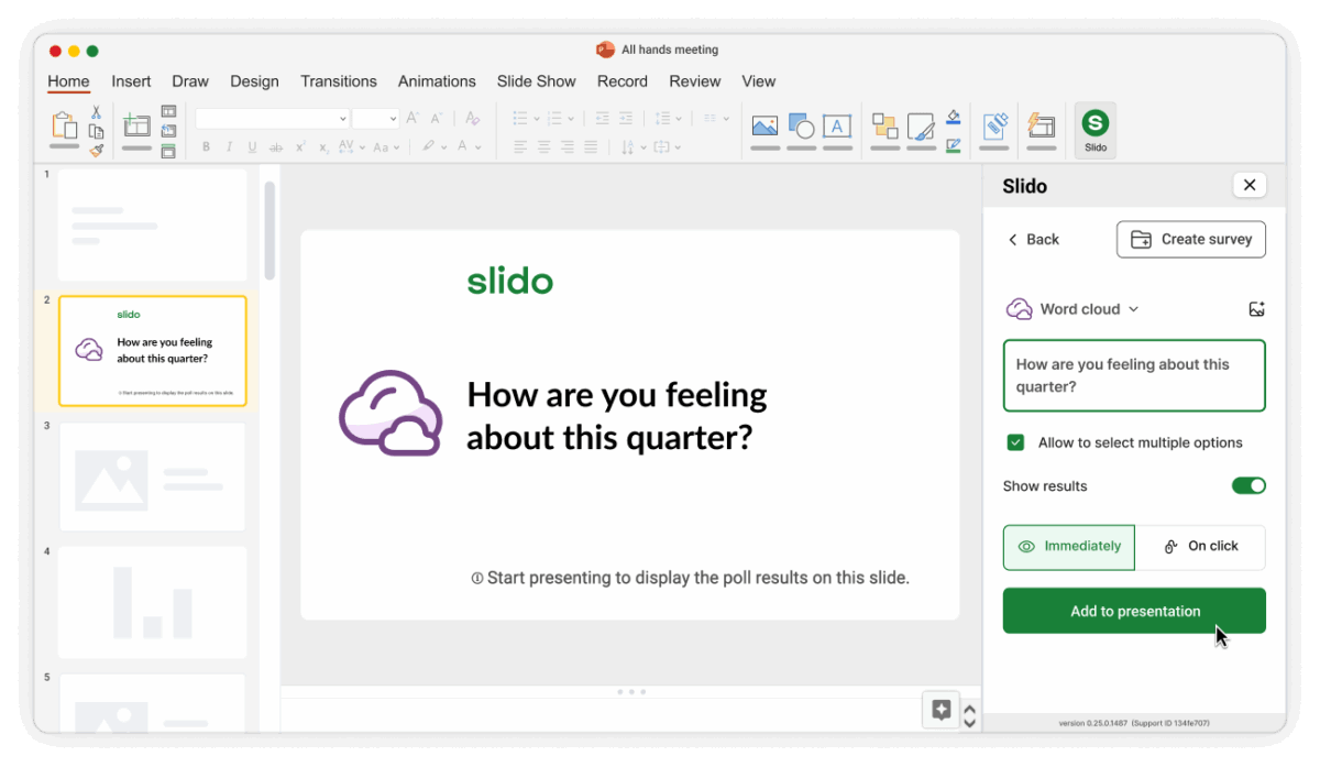 How to Give an Interactive PowerPoint Presentation - Slido Blog