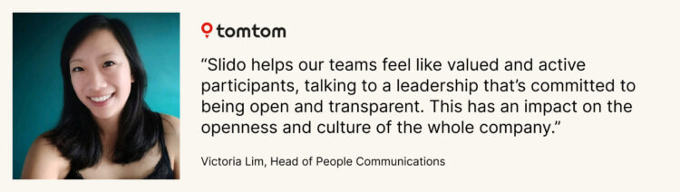 Why Companies Like TomTom Use Slido Q&A