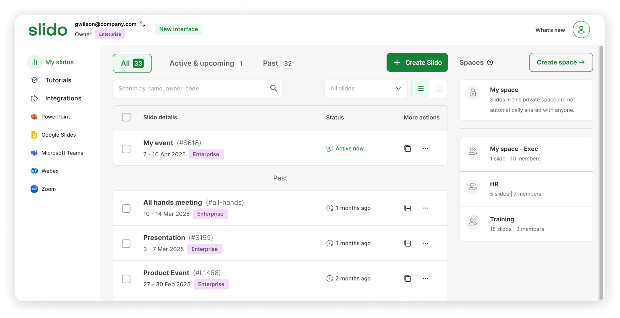 Slido Spaces Makes It Easier to Collaborate With Your Teams