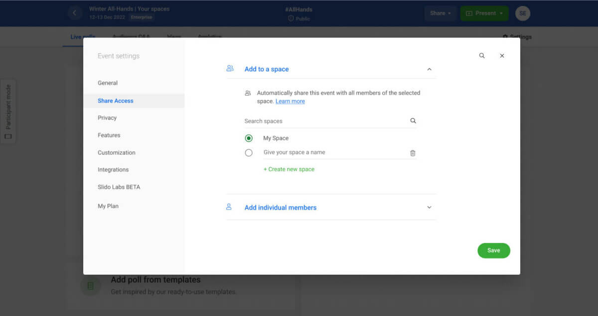 Slido Spaces Makes It Easier to Collaborate With Your Teams
