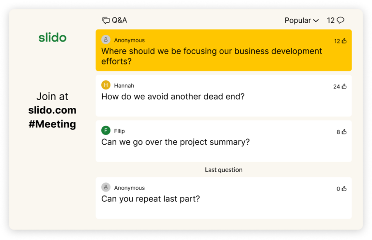 5 Must-Have Slido Features to Boost Engagement in Your Next Meetings ...
