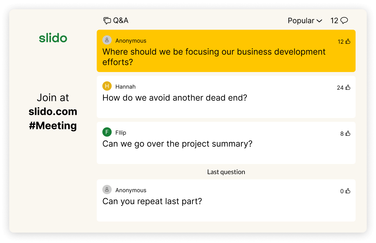 5 Must-Have Slido Features to Boost Engagement in Your Next Meetings ...