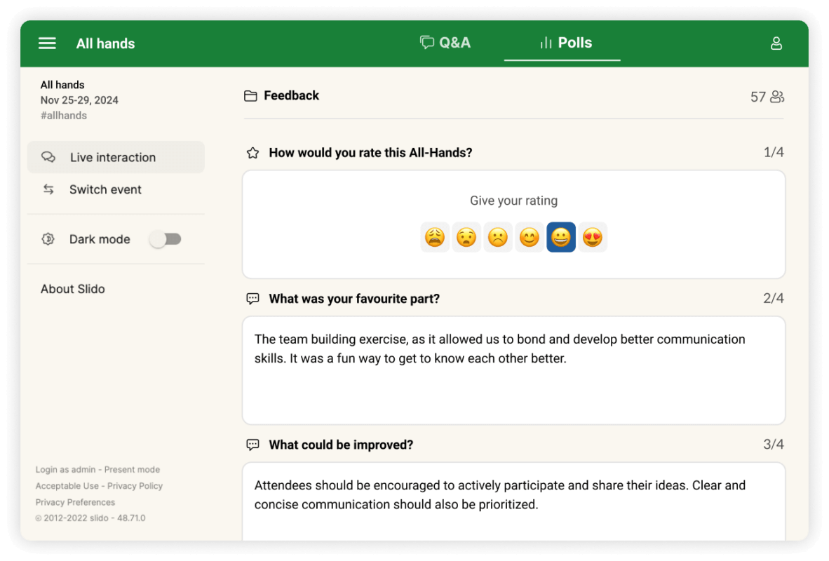 5 Must-Have Slido Features to Boost Engagement in Your Next Meetings ...